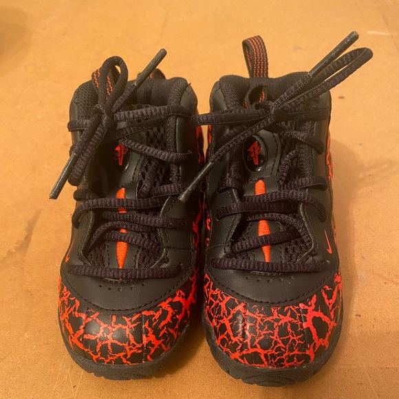 Nike | Shoes | Nike Little Posite Td Cracked Lava | Poshmark